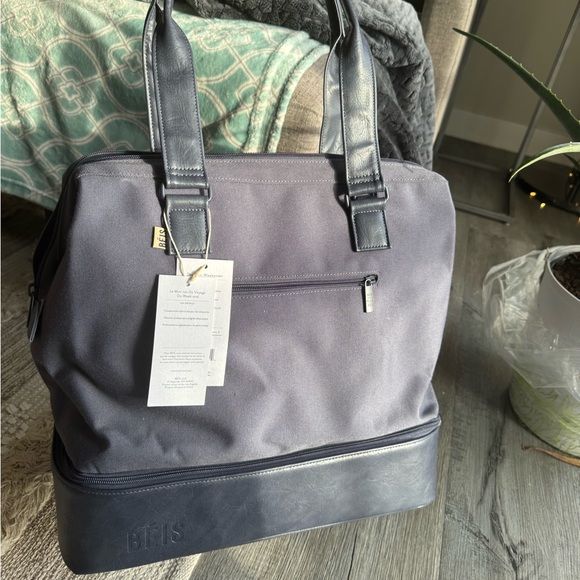 BEIS | Bags | Brand New Beis Mini Weekender Carry On Bag In Navy | Poshmark